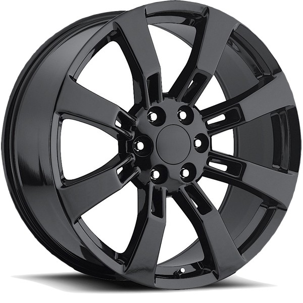 Performance Replicas PR144 Denali 22x9 6x5.5" +31 Gloss Black Wheel Rim ...