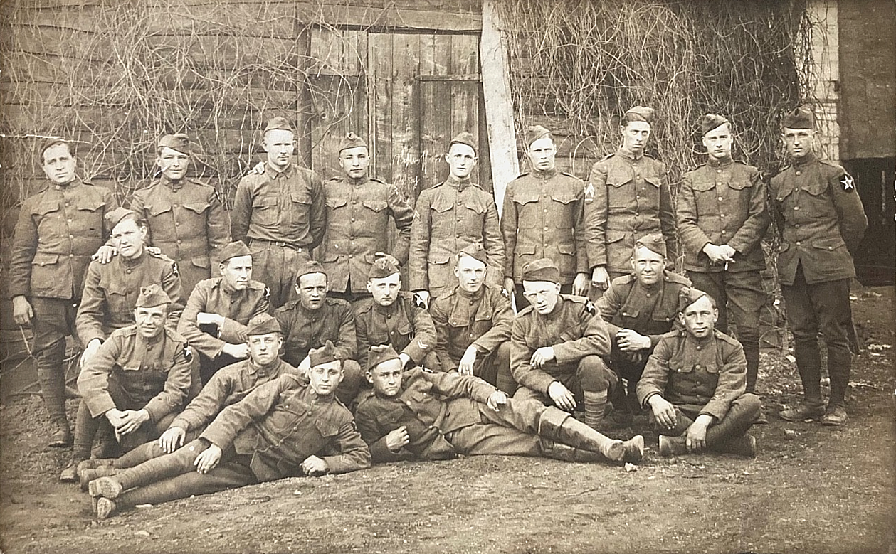 RARE! WW1 US ARMY HEADQUARTERS 2ND INFANTRY DIVISION PLATOON 1918 PHOTO ...
