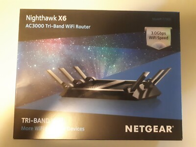 NETGEAR Nighthawk X6 AC3000 Tri Band Wifi Router R7900 3.0 Gbps wifi ...