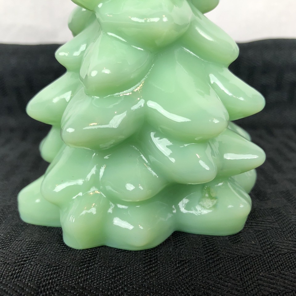 Mosser Glass Jade Green Tree Jadeite Christmas Holiday 5.5" | eBay