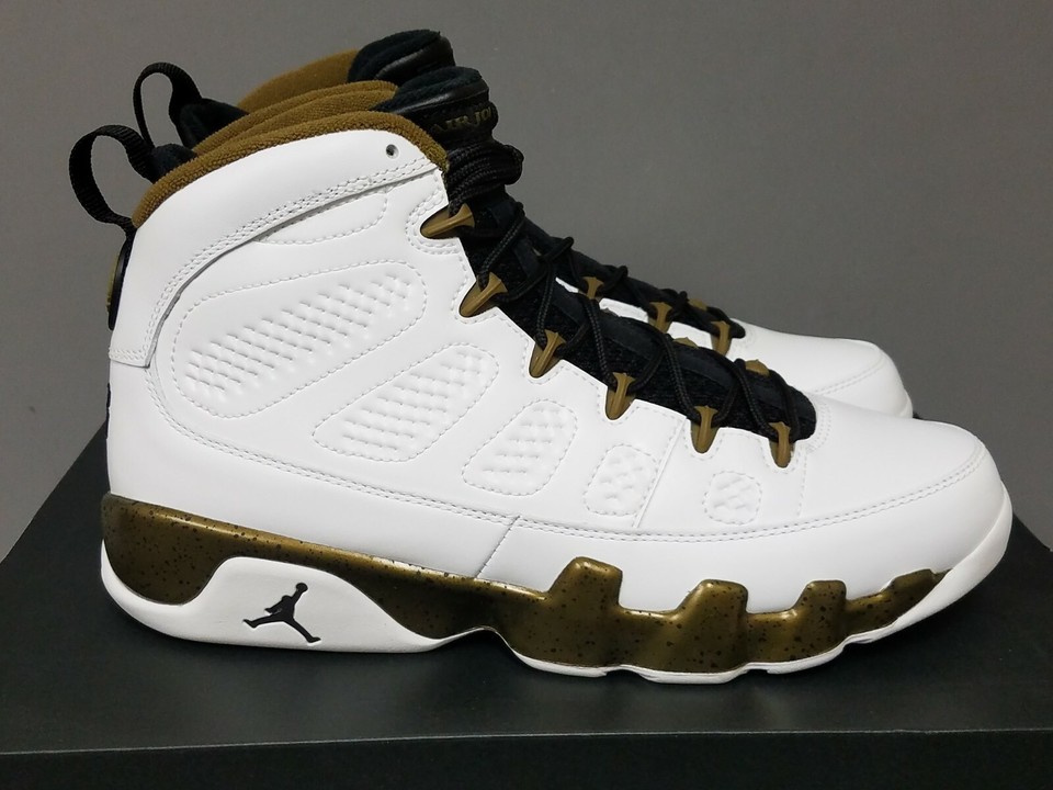 Nike Air Jordan 9 Retro (302370-109) White Green Basketball Shoes Men's ...