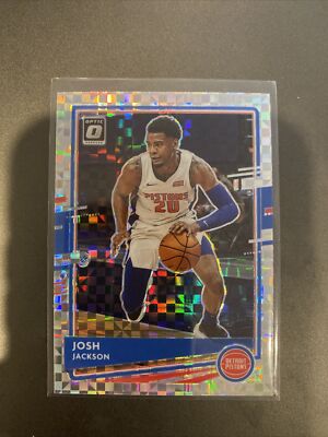 2020-21 Donruss Optic Josh Jackson checkerboard Prizm #74 Detroit ...