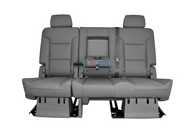 2020 2019 2018 2017 Suburban 2nd Row split Bench gray leather fully ...