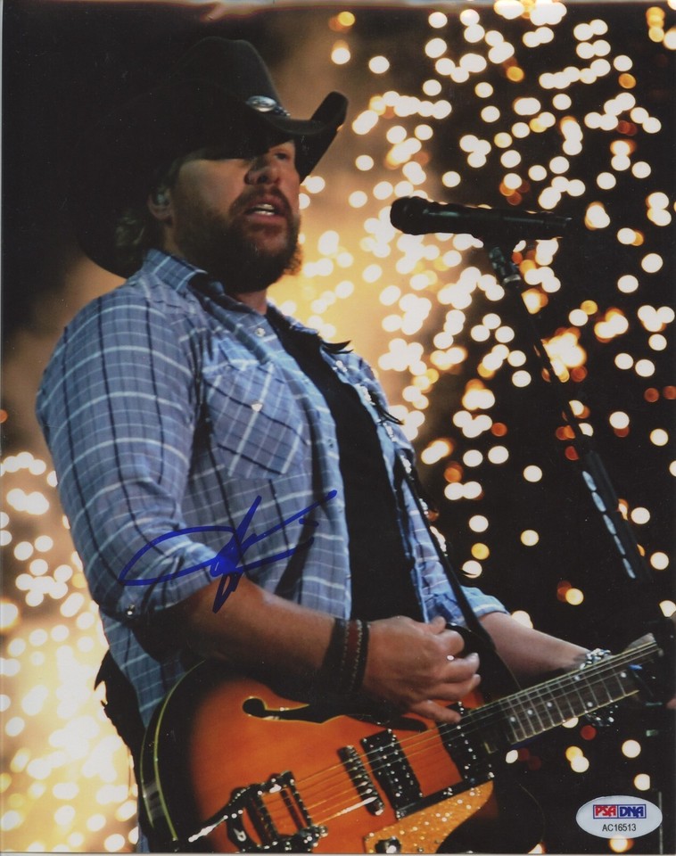 TOBY KEITH 8x10 Photo Signed Autographed Auto PSA DNA American Hero | eBay