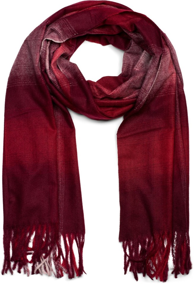 Unisex Schal Karo Muster Fransen, Winter, Stola, Feinstrick Strickschal ...