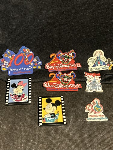 Walt Disney World refrigerator Souvenir Magnets 1990/2000's Lot X 7 ...