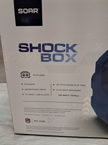 soar shock box led lightshow wireless speaker pittsburgh steelers NWT ...