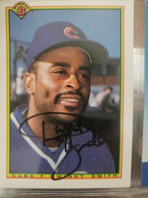 Bowmam Dwight Smith deceased Cubs Signed Autograph | eBay