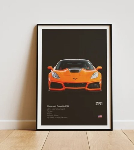 Chevrolet Corvette ZR1 Poster - ZR1 Prints - Corvette Posters | eBay
