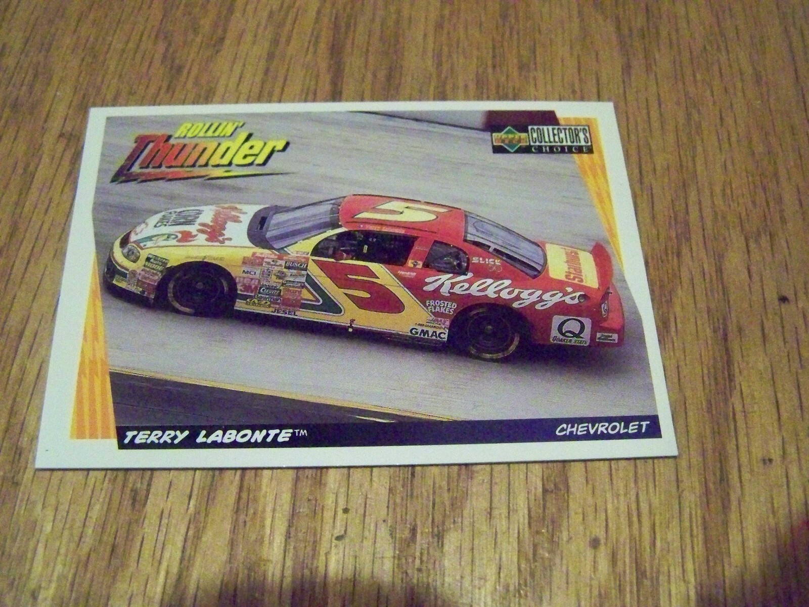 TERRY LABONTE NASCAR UPPER DECK COLLECTORS CHOICE 1996 ROLLIN THUNDER ...