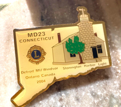 2004 Connecticut MD23 Stonington harber light, Lions Club Pin. | eBay