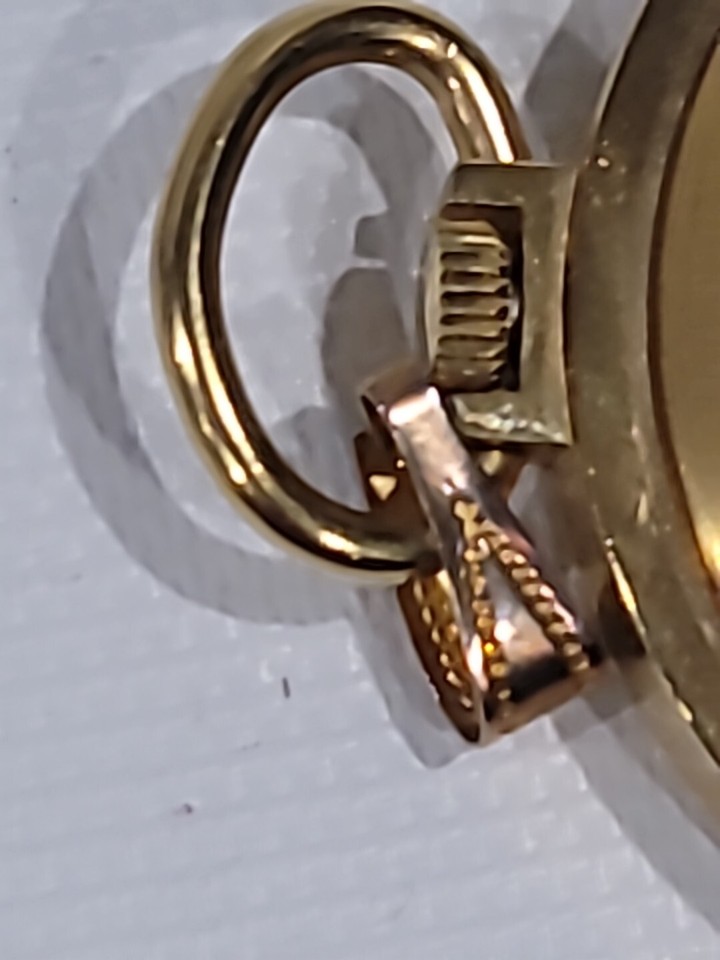 Anne Klein for Sutton Time Gold Tone Pocket Watch Lion Face Needs ...