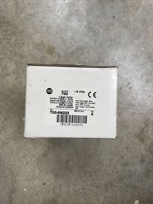 (10) Allen-Bradley 700-HN222 Screw Terminal Relay Socket 8A 300V QTY:10 ...