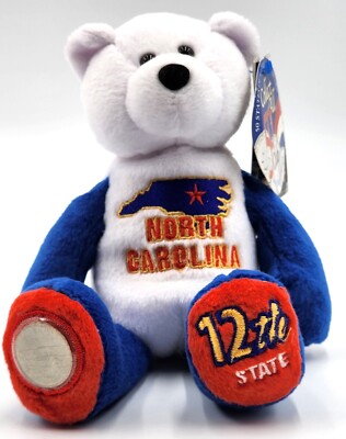 Limited Treasures #12 North Carolina State Quarter Bear Beanie 2002 ...