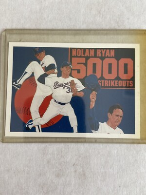 Nolan Ryan 5000 Strikeouts Upper Deck 1990 Texas Rangers HOU Baseball ...