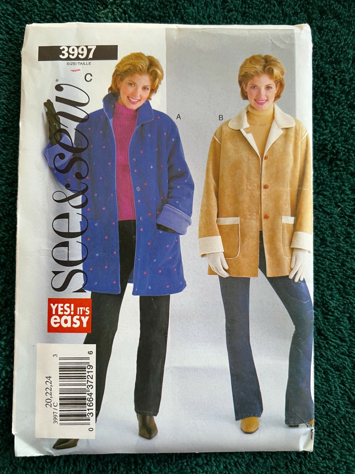 Butterick Patterns ~ All Patterns are Size 20-24 ...