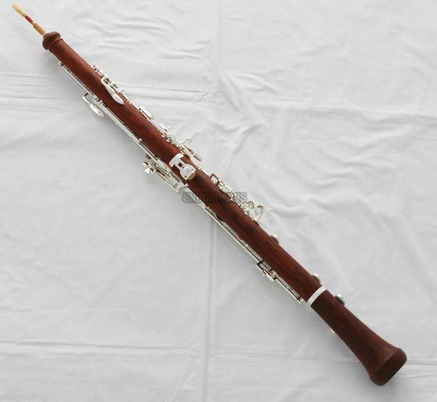 Professional Rosewood Semiautomatic Oboe Silver Plated C key With Wood ...