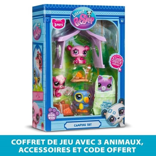 Pack a theme 3 Pets - BANDAI - Littlest Pet Shop Camping - Animaux et ...