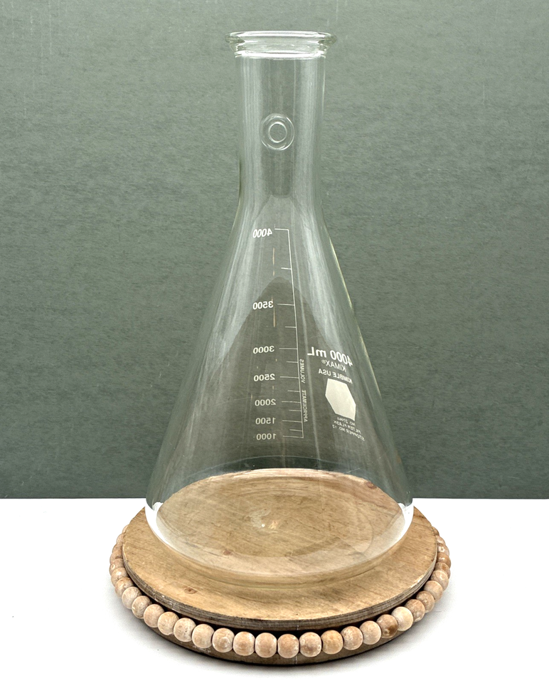 Vintage 4000 mL Glass Beaker Flask - KIMAX KIMBLE USA No 27065 | eBay