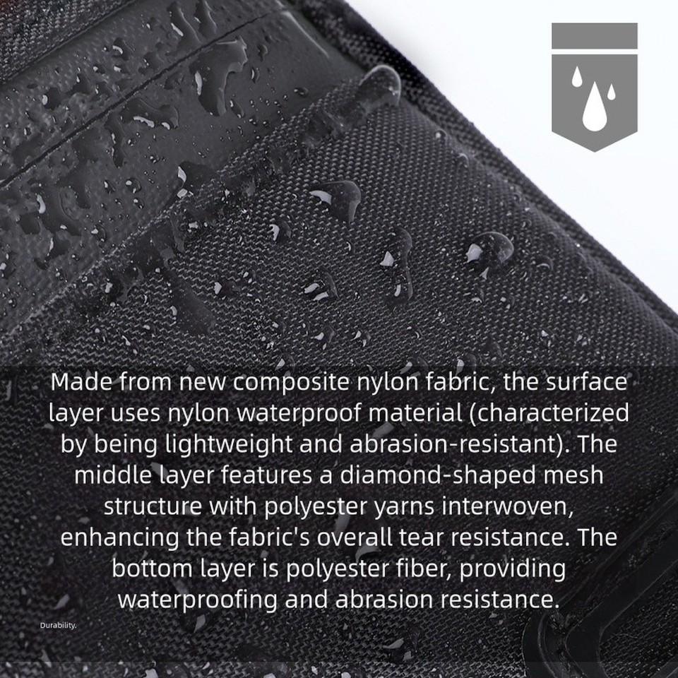 Waterproof Nylon Bike Frame Bag Large Capacity with Low Profile ...