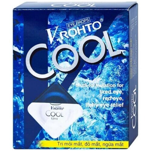 03x V.Rohto Cool Anti Red Eyes Itch Relief Dryness Relief Rohto Cool ...