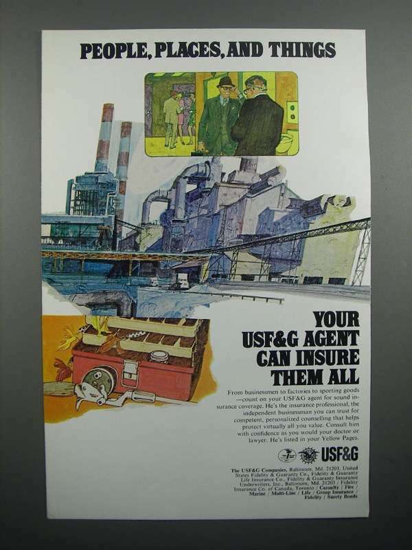 1969 USF&G Insurance Advertisement - People, Places | eBay