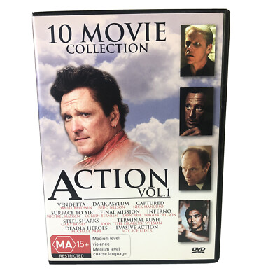10 Movie Collection - Action Vol. 1 - 4 Disc DVD Set Fast & Free Aus ...