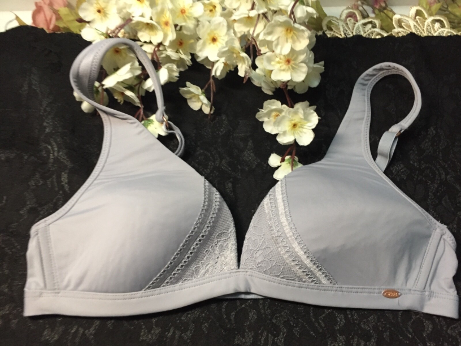 Bra SKNB Size us 34a 3a eu75a padedd Wireless Gray | eBay
