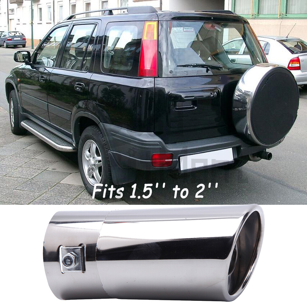 For Honda CR-V CRV 97-24 Chrome Car Stainless Rear Exhaust Pipe Tail ...