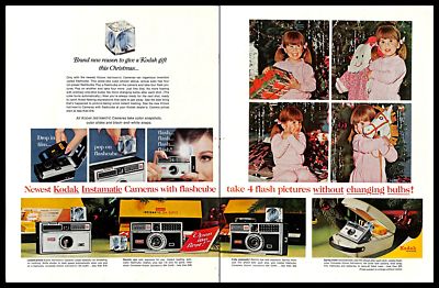 1965 Kodak Instamatic Photo Camera Vintage PRINT AD Snapshots Christmas ...