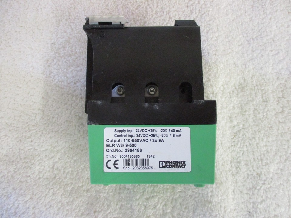 Phoenix Contact Reversing Load Relay 2964186 ELR W3/9-500 | eBay