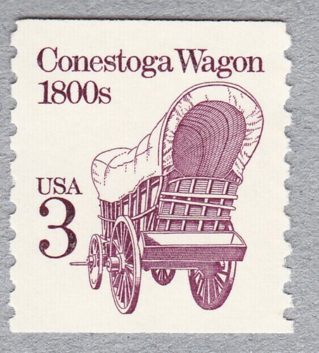Single 3c Conestoga Wagon Low Gloss Gum US 2252a F-VF, MNH | eBay