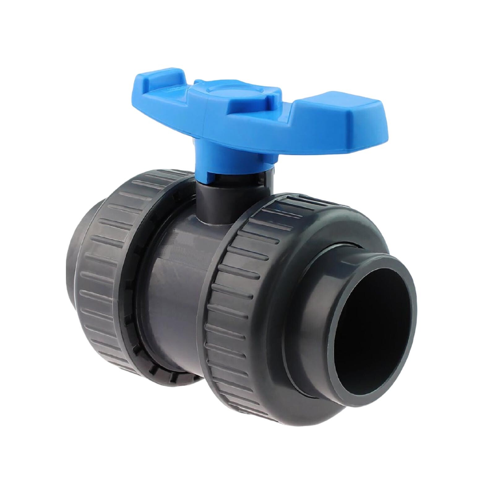 PVC-U PVC Klebe Fittings Kugelhahn Absperrhahn Hahn Muffe PN 10 16 bar ...