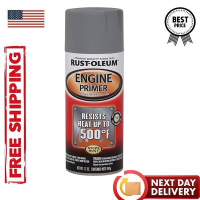 Rust-Oleum Automotive Engine Primer Spray Paint 12 Fl Oz Gray Next Day ...