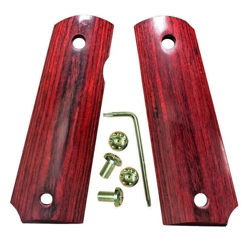 1911 Classic Wood Grips Smooth Full Size W/Screw & Wrench fits ...
