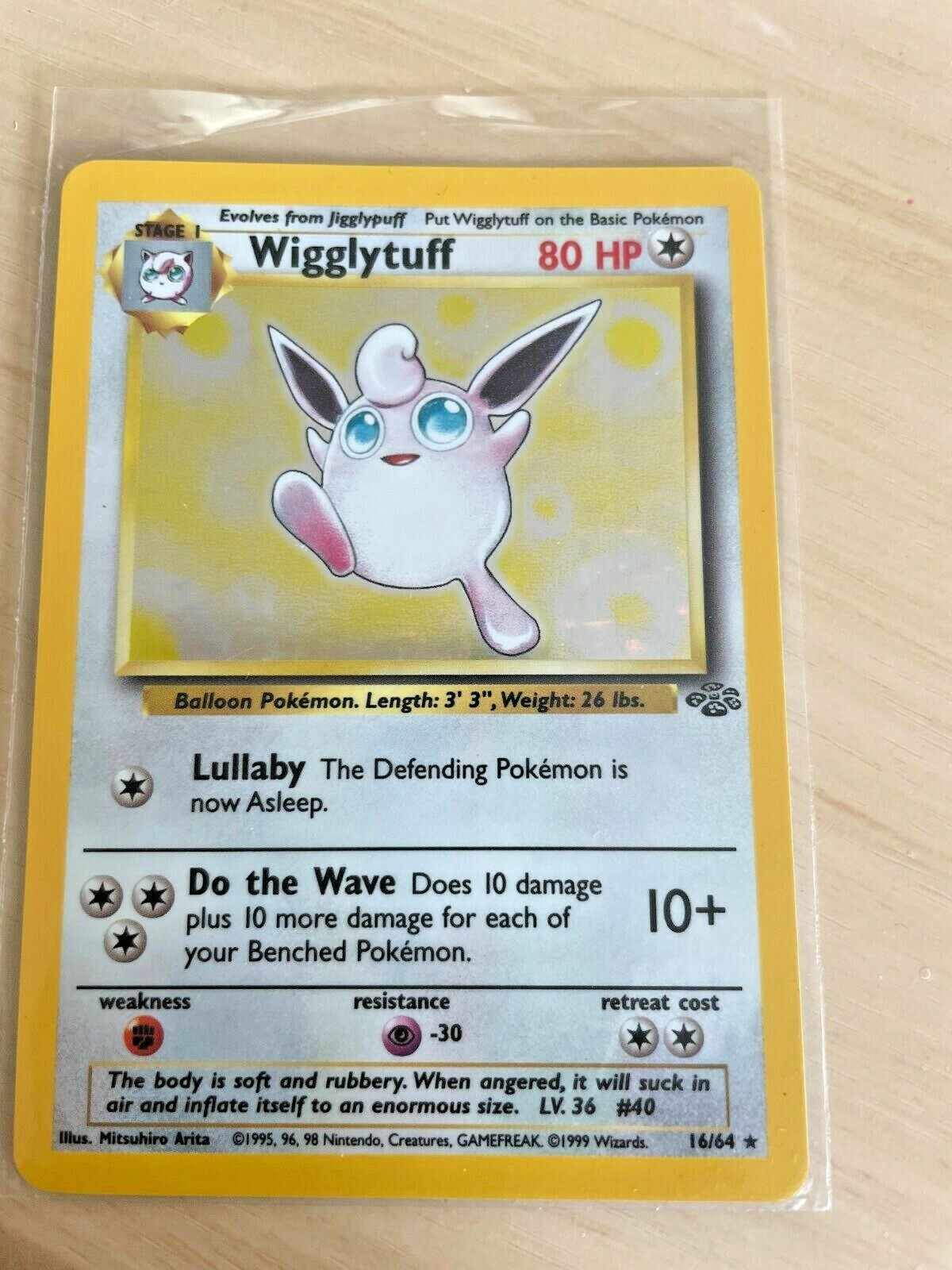 WIGGLYTUFF - 16/64 - 1st Edition Jungle - Holo - Pokemon Card -RARE ...