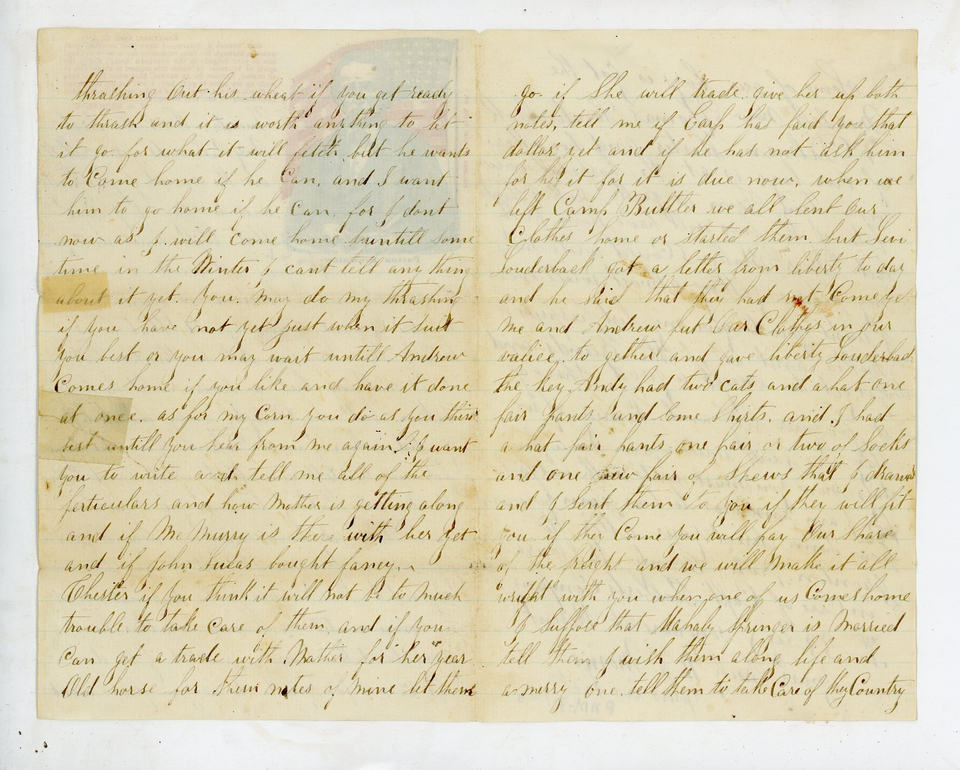 Civil War Patriotic Lettersheet Parson Brownlow | eBay