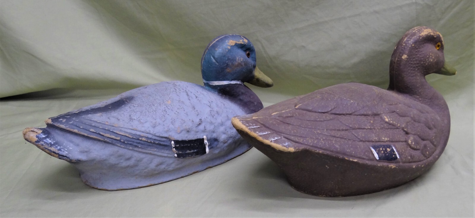 Pair of Paper Mache Mallard Decoys, C. 1950's From Roy Willis Rig | eBay