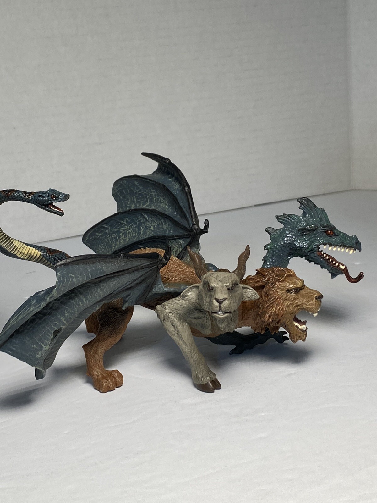 Safari Ltd. Chimera 3 Headed Dragon Lion Goat /Snake Tail Toy Action ...