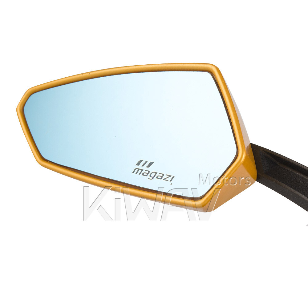 KiWAV Tulip Gold & Black Rear Side View Mirrors for Triumph Tiger ...