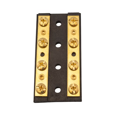 4 Gang Dual Terminal Block Positive and Negative Bus Bar Boat SEACHOICE ...