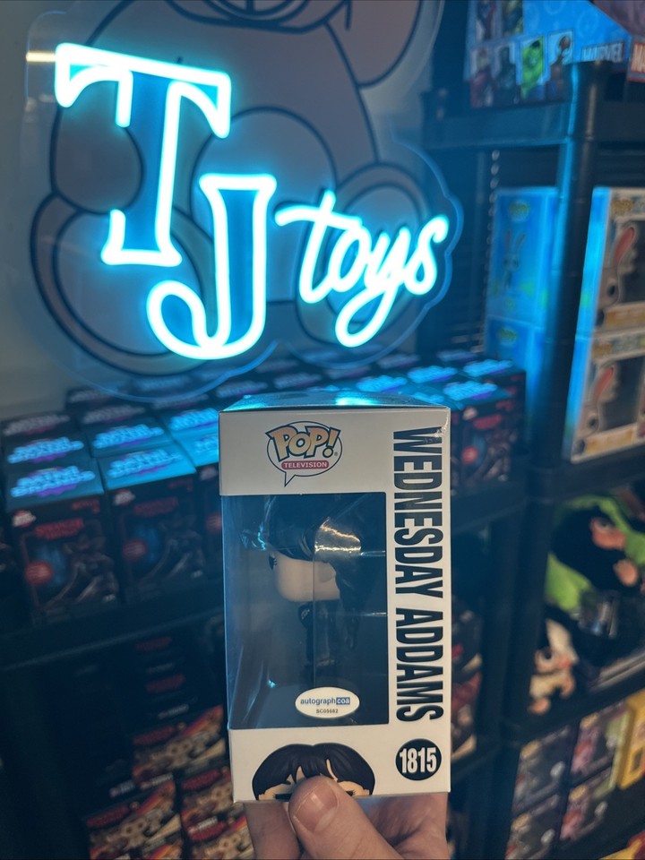 Victor Dorobantu Signed Wednesday Addams Funko Pop “Thing” Actor | eBay UK