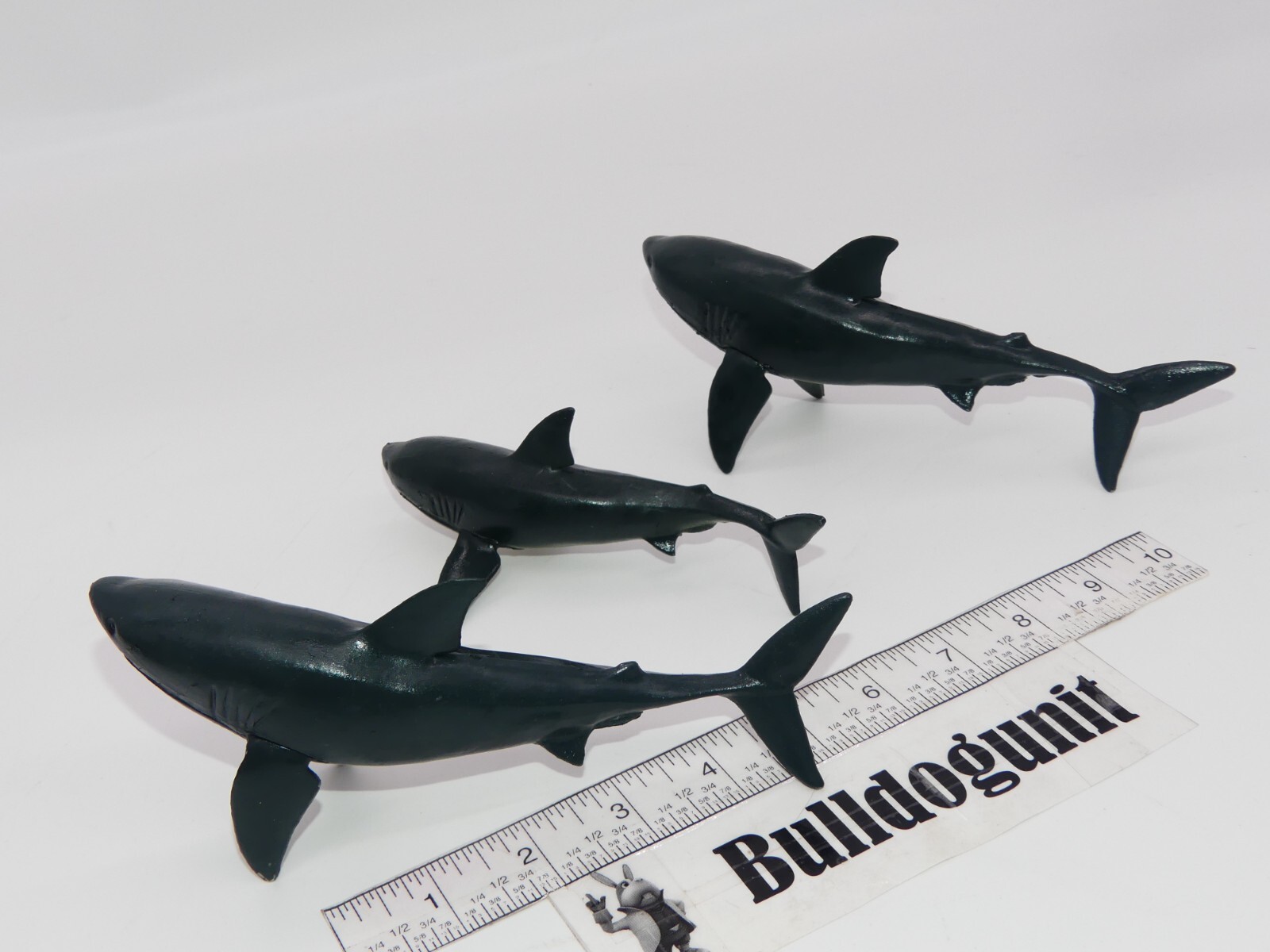 Lot of 3 Great White Shark Figure Toy FIgurine Ocean Animal Sea | eBay