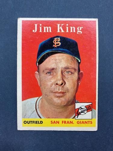1958 Topps #332 Jim King (San Francisco Giants) (B) | eBay