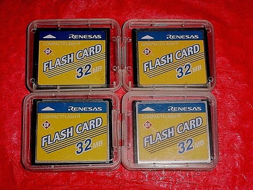 lot 4 RENESAS 32MB CompactFlash memory Card GPS Janome Camera JAPAN ...