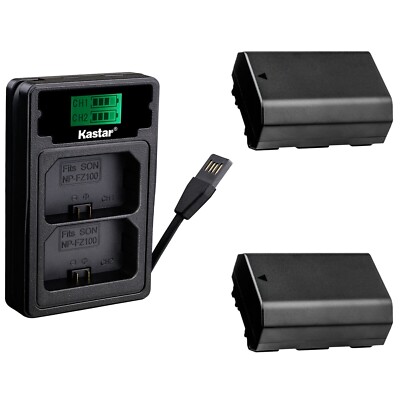 LZD2 Charger & 2 battery for Alpha a1 Alpha a7CR a6600 a6700 ZV-E1 FX3 ...