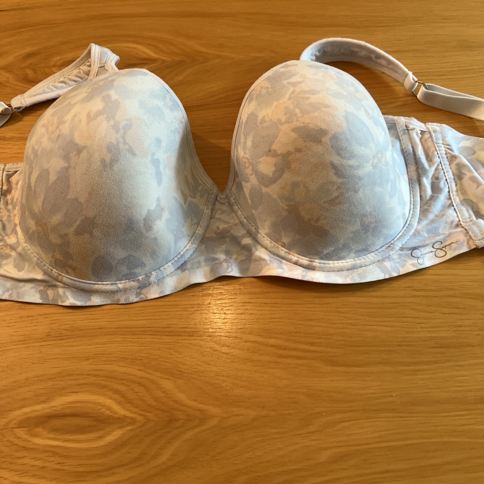 Jessica Simpson 38D Floral Print Bra Lightly Lined Underwire 71222 ...