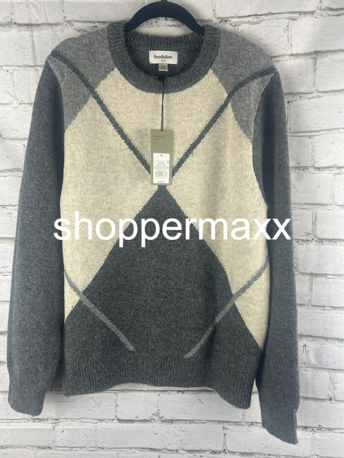 Men's Ribbed Hem Crewneck Pullover Sweater - Goodfellow & Co, Gray ...