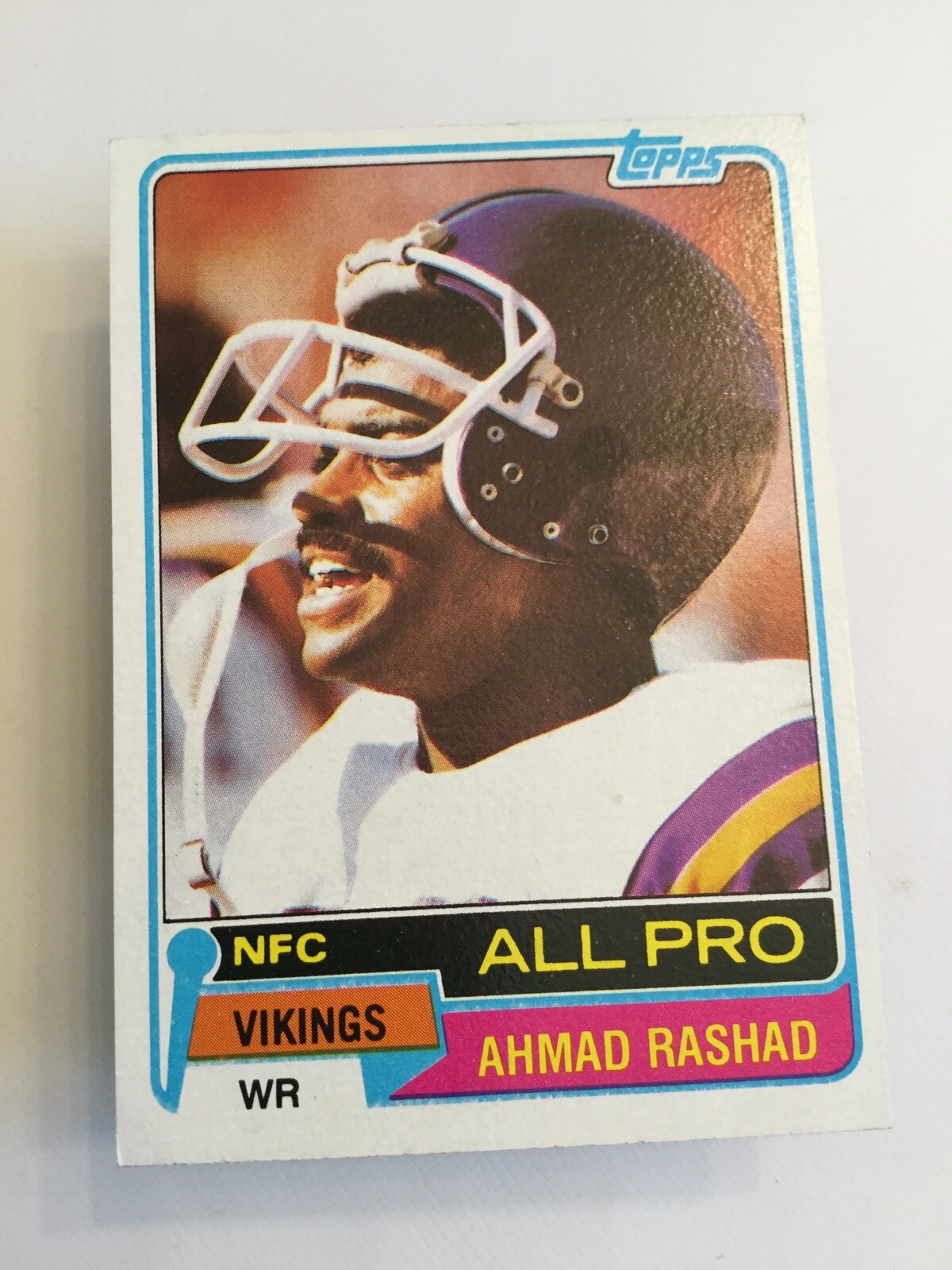 1981 TOPPS AHMAD RASHAD ALL-PRO #140 Minnesota Vikings Football Card | eBay