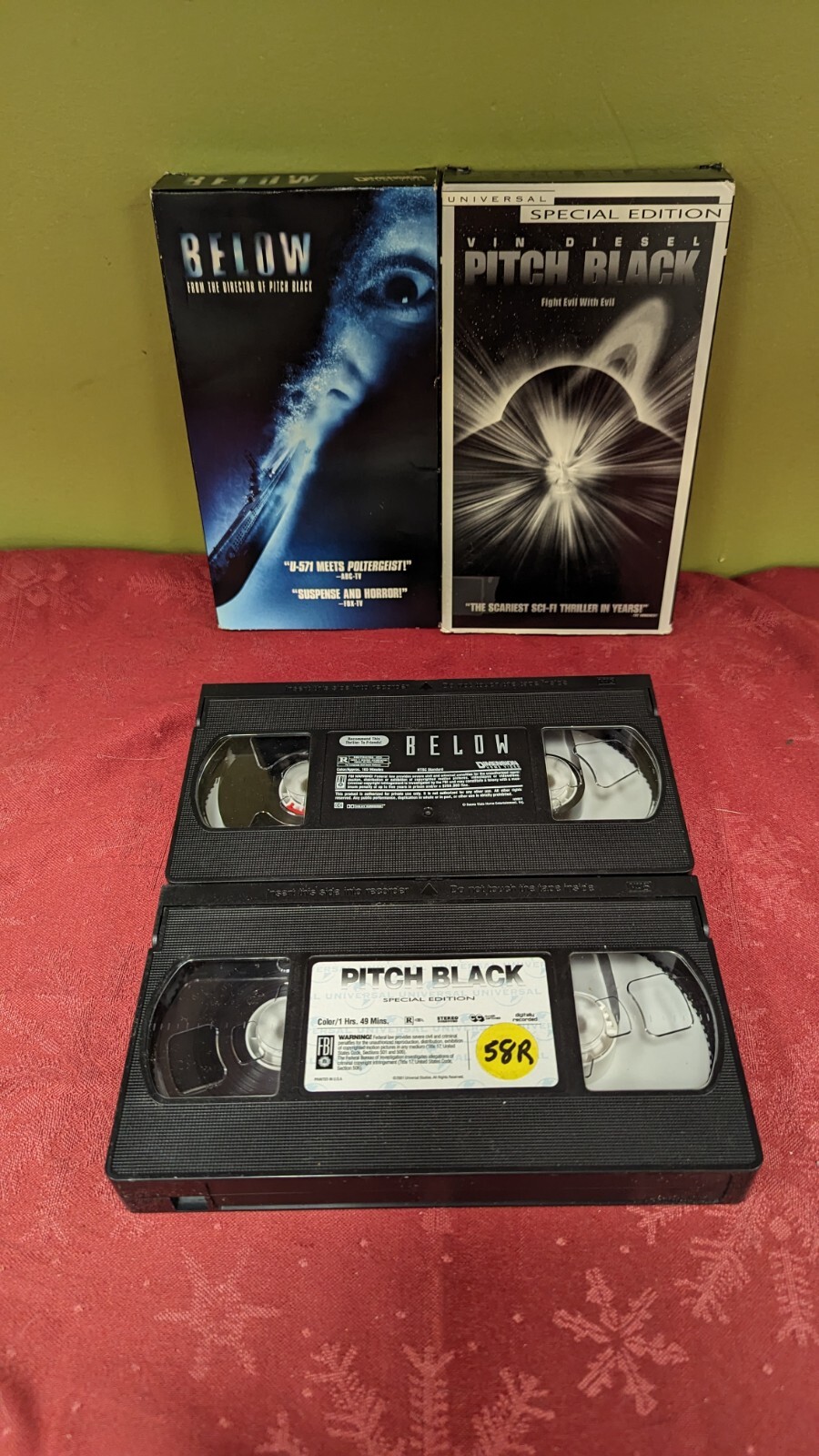 Below & Pitch Black Special Edition VHS Bundle Lot Both Directed By ...